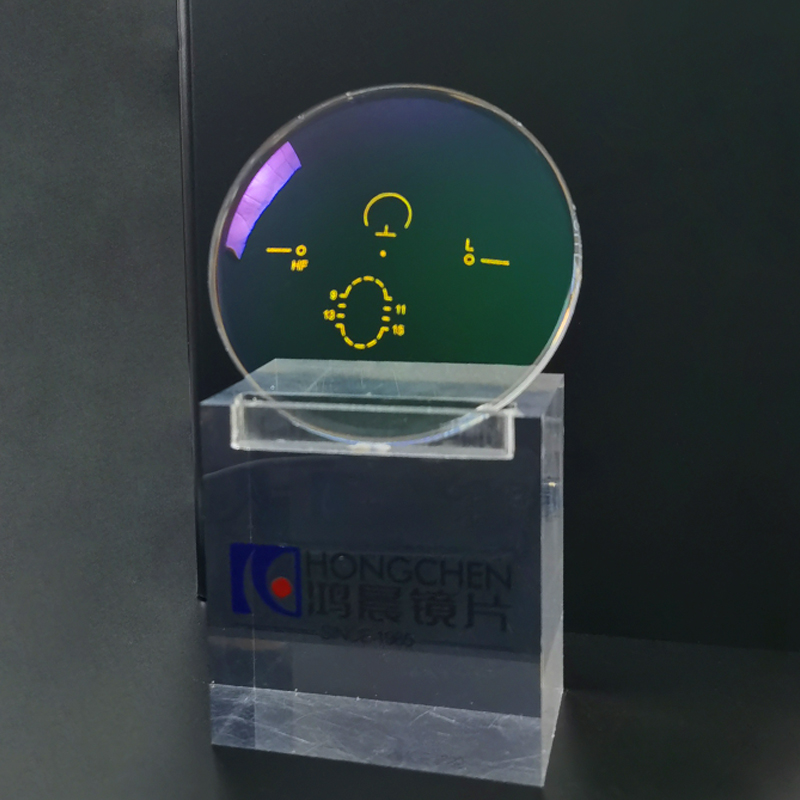 China Prescription 1.67 free form progressive blue block hmc optical ...